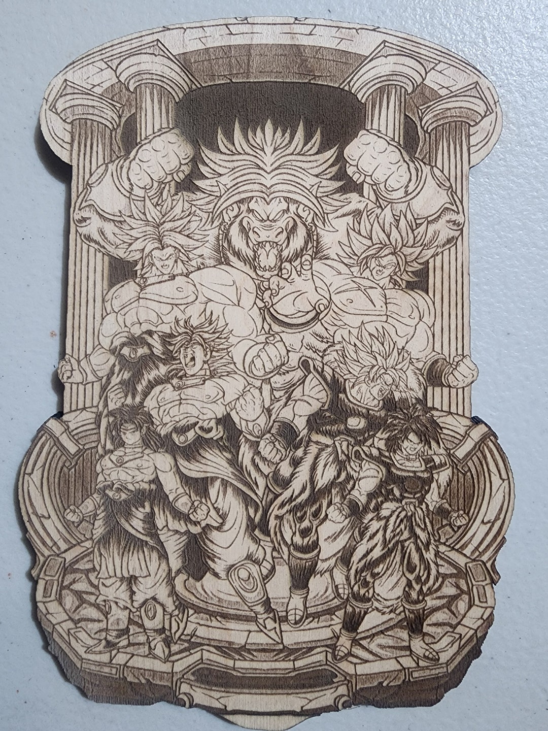 Wood Engraved Broly Transformation Piece - Etsy