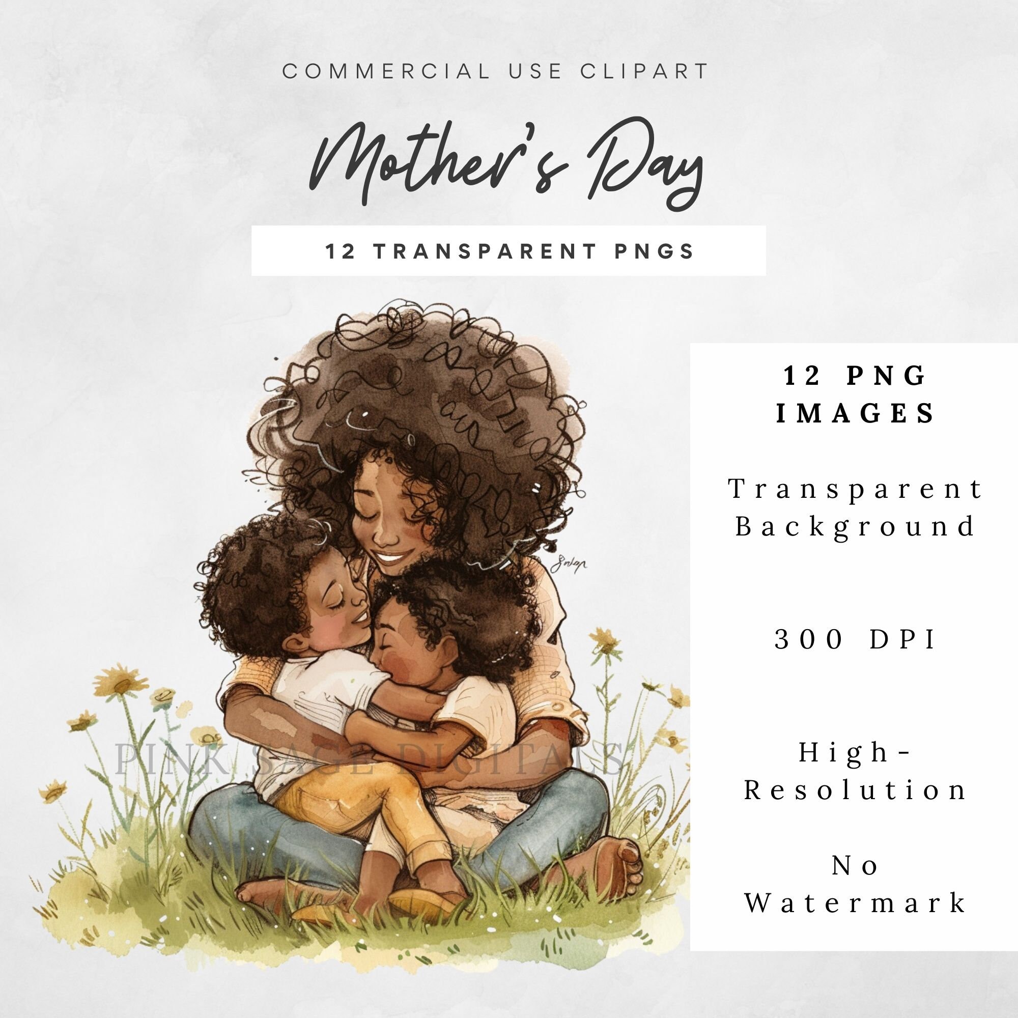 Mothers Day Clip Art Mother and Child Clipart High Quality PNG Mom and ...