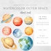 Watercolor Space Clip Art Outer Space Boy Birthday Rocket Ship Clipart ...