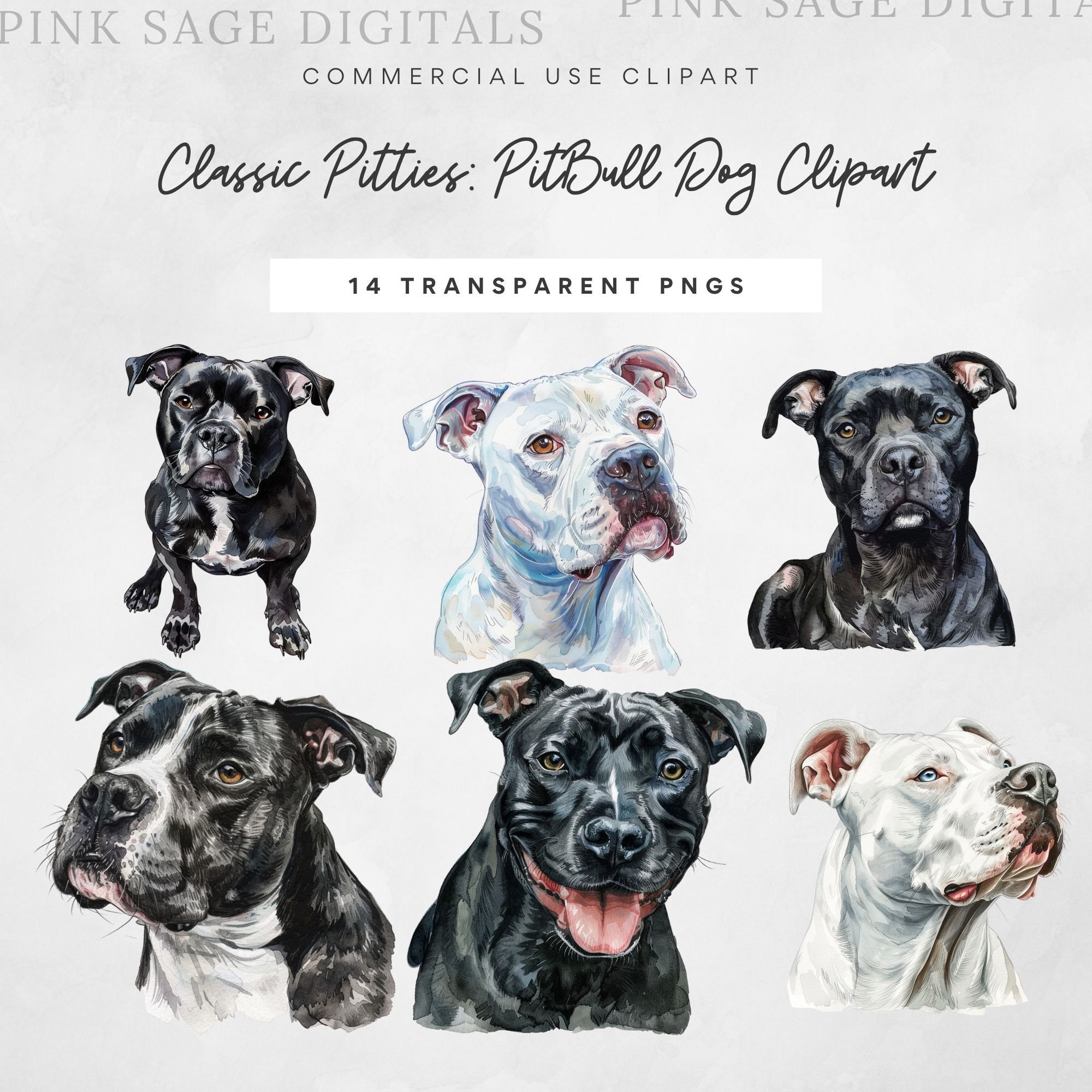 Pitbull Clipart Classic Pitties Pit Bull Rescue Clipart American ...