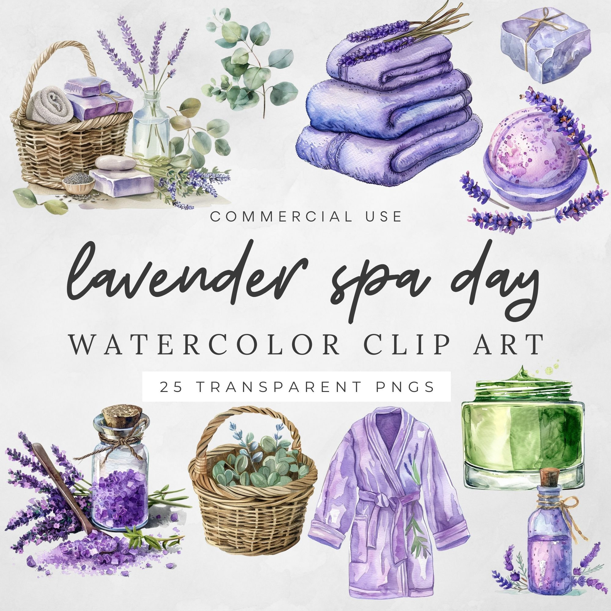 Spa Clip Art Lavender Color Clip Art Spa Day Transparent PNG ...