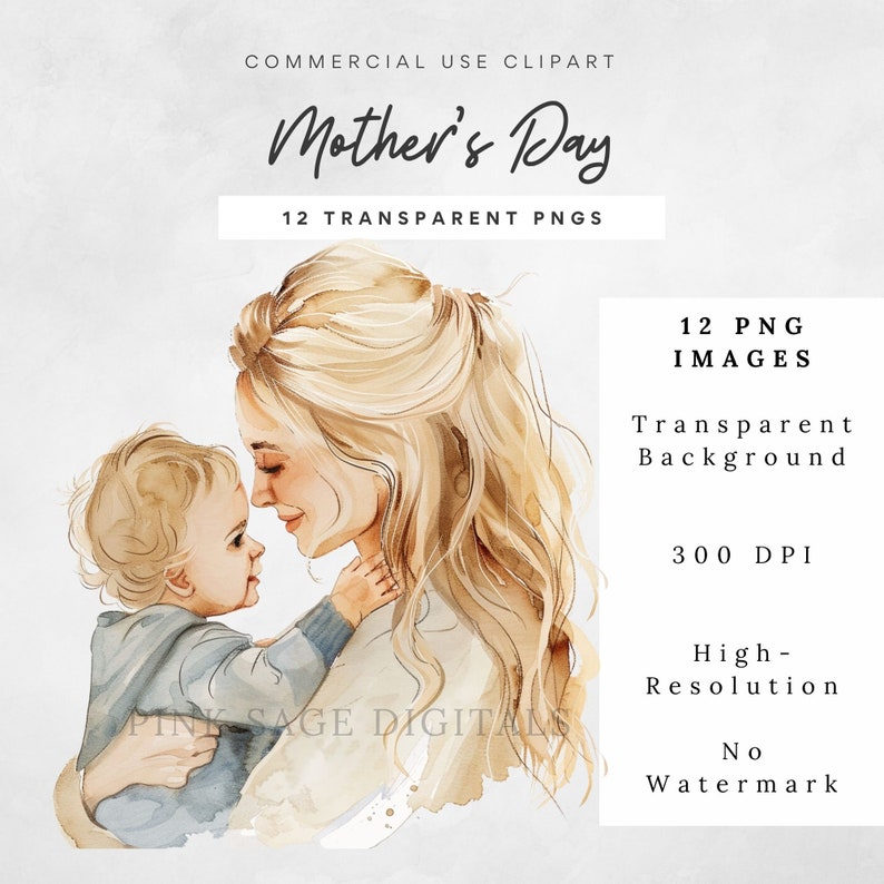Mothers Day Clip Art Mother and Child Clipart High Quality PNG Mom and ...