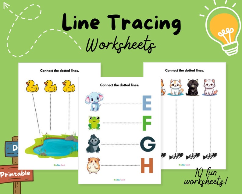Line Tracing Activity for Kids, Montessori Activity, Fine Motor ...