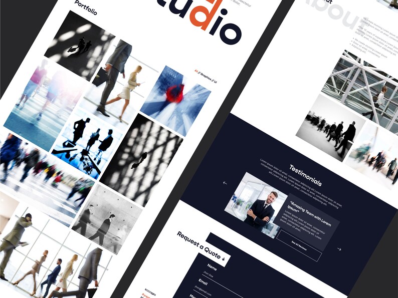 Agency, Portfolio, Website Design Template Figma UI UX Graphics Design ...