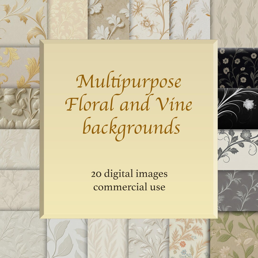 20 Multipurpose Digital Paper Designs. - Etsy