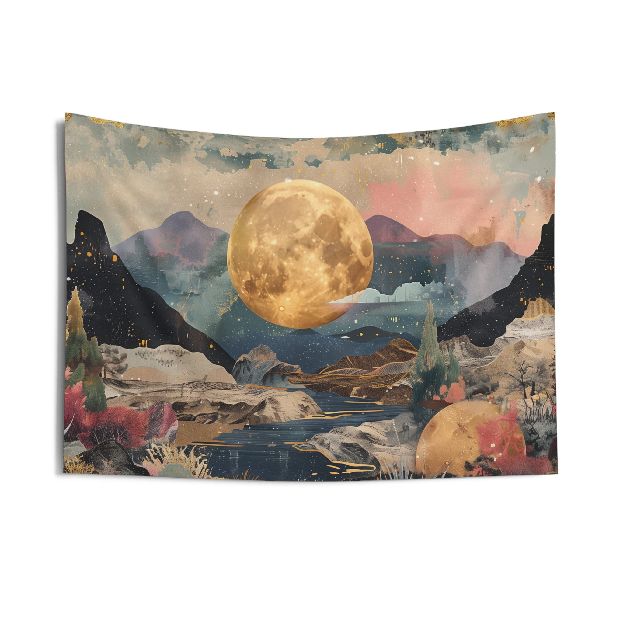 Moon Tapestry | Wall Hanging | Home Decor | Spiritual | Landscape ...