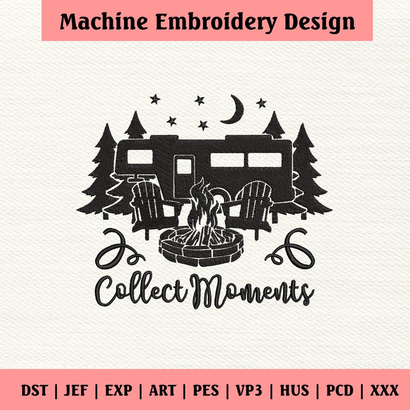 Camping Embroidery - Etsy