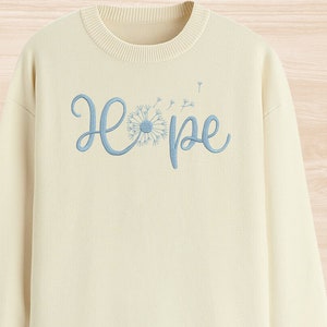 Hope Embroidery Design, Dandelion Embroidery Design, Dst File for ...