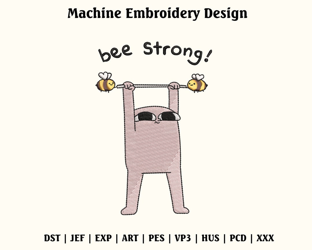 Be Strong Embroidery Design, Cute Embroidery Design, Mental Health ...