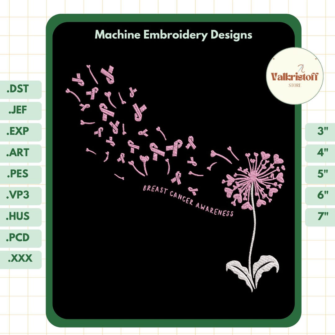 Breast Cancer Awareness Embroidery Designs, Breast Cancer Machine ...