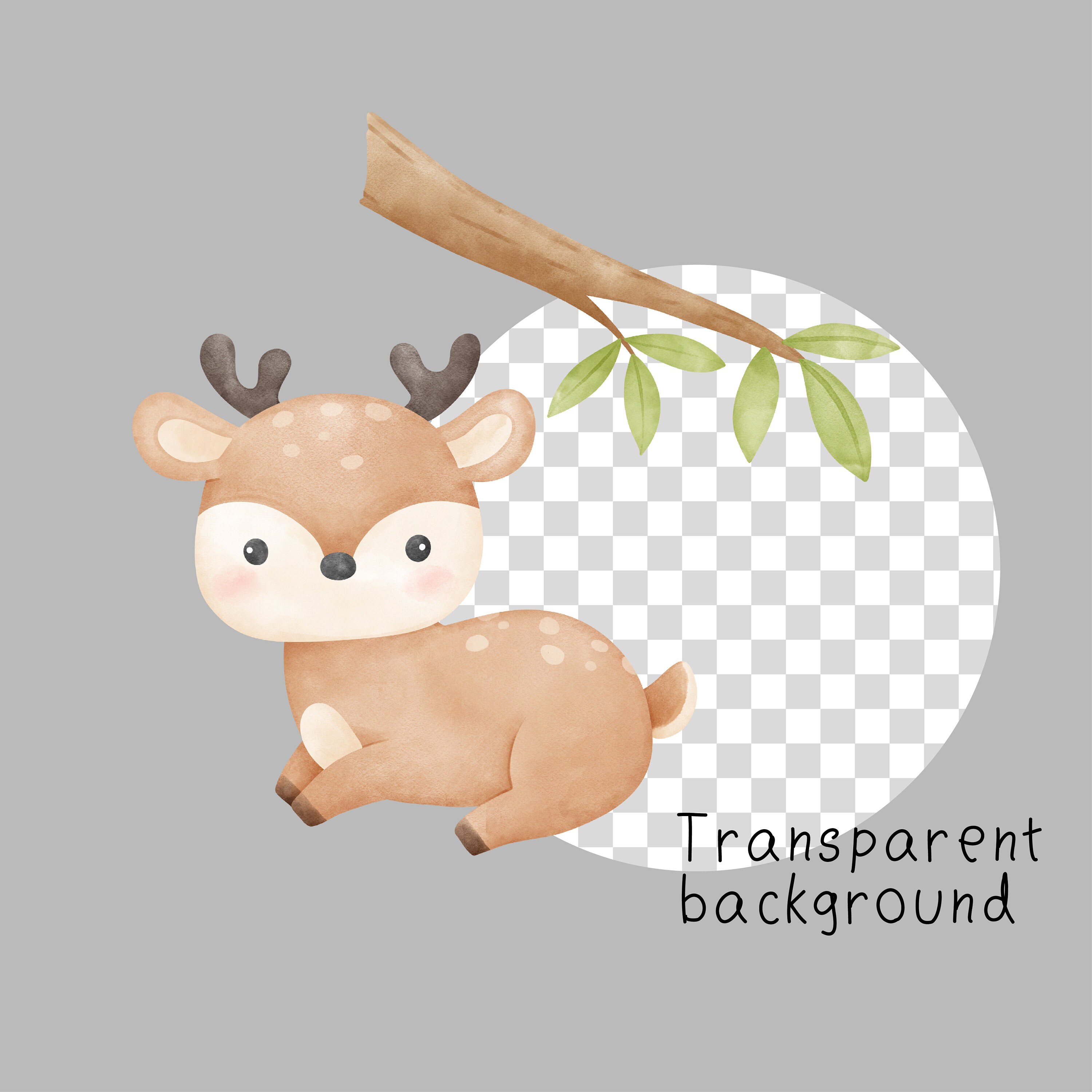 Woodland Animals Watercolor Clipart Forest Animals Clipart Nursery ...