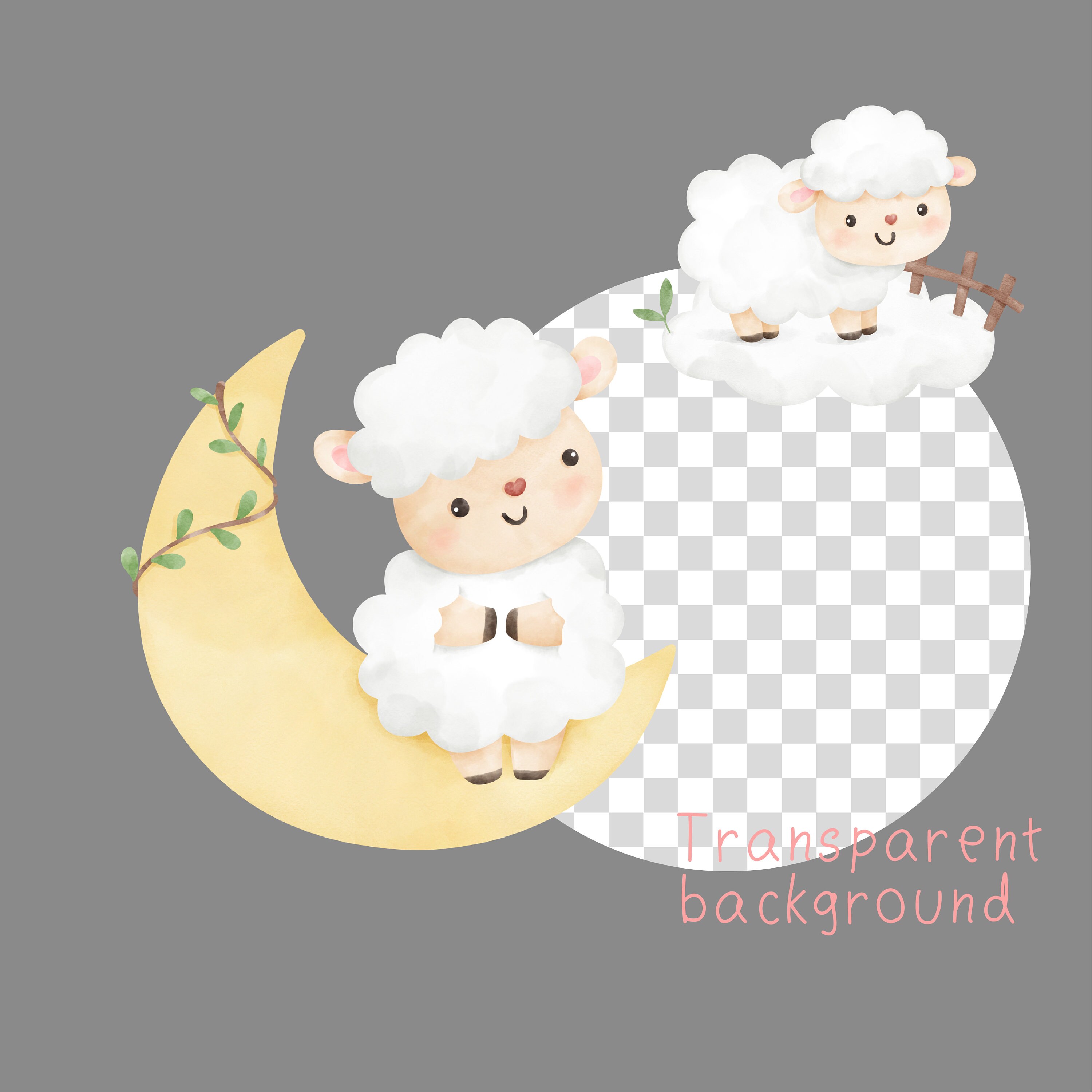 Watercolor Sheep Clipart Baby Sheep Clipart Nursery Clipart Lamb ...