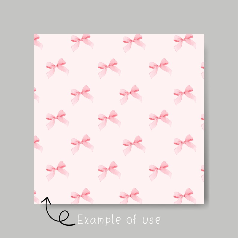 Coquette Pink Seamless Pattern Coquette Bows Repeat Pattern Files for ...
