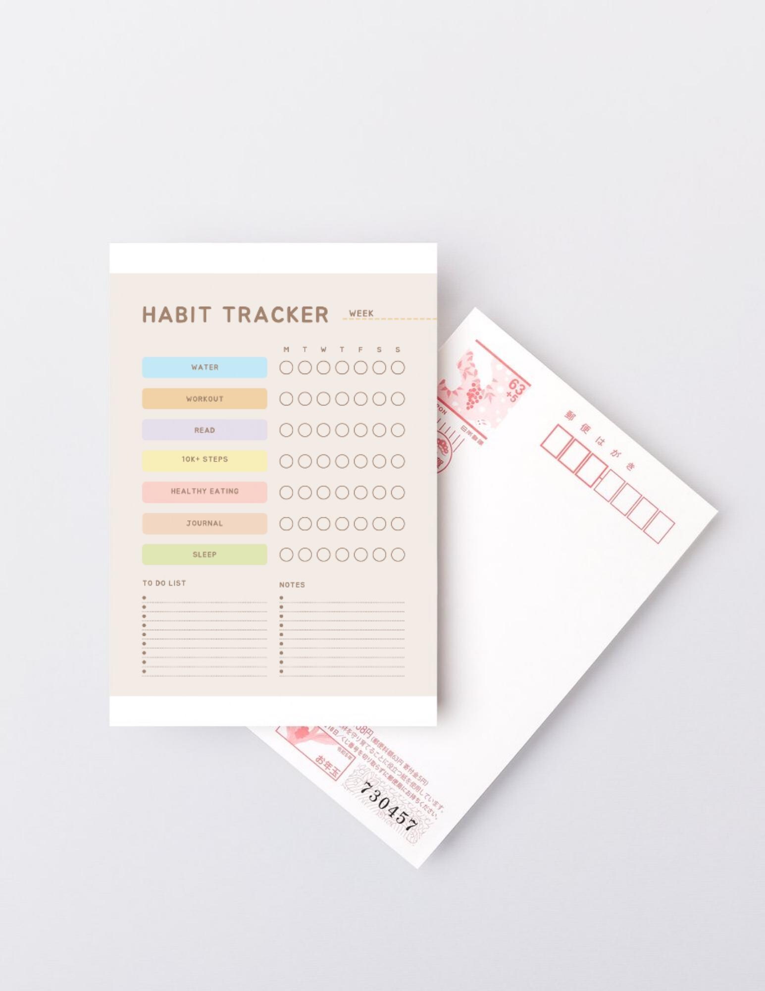 Habit Tracker Printable| Minimal Printable Daily Habit Tracker ...