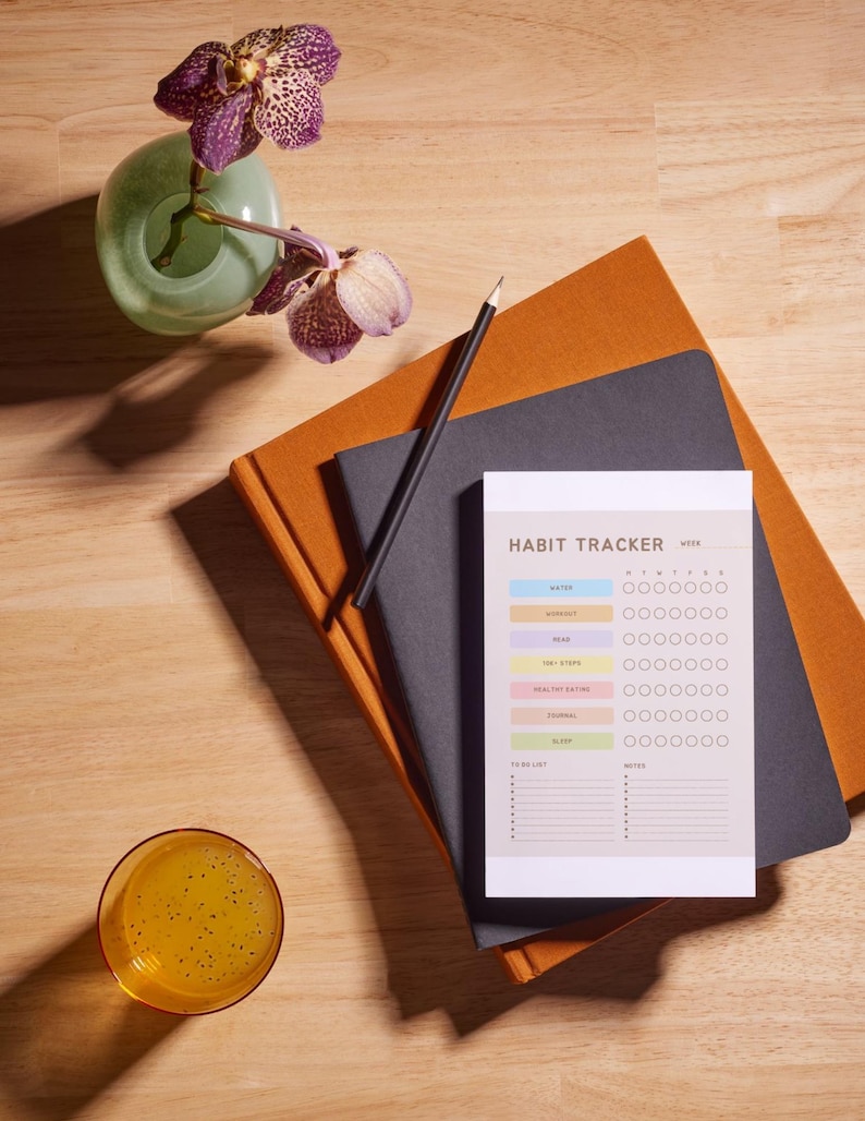 Habit Tracker Printable| Minimal Printable Daily Habit Tracker ...