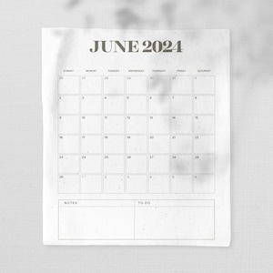 2024 Monthly Planner| Minimalist Printable Calendar 2024| Printable and ...