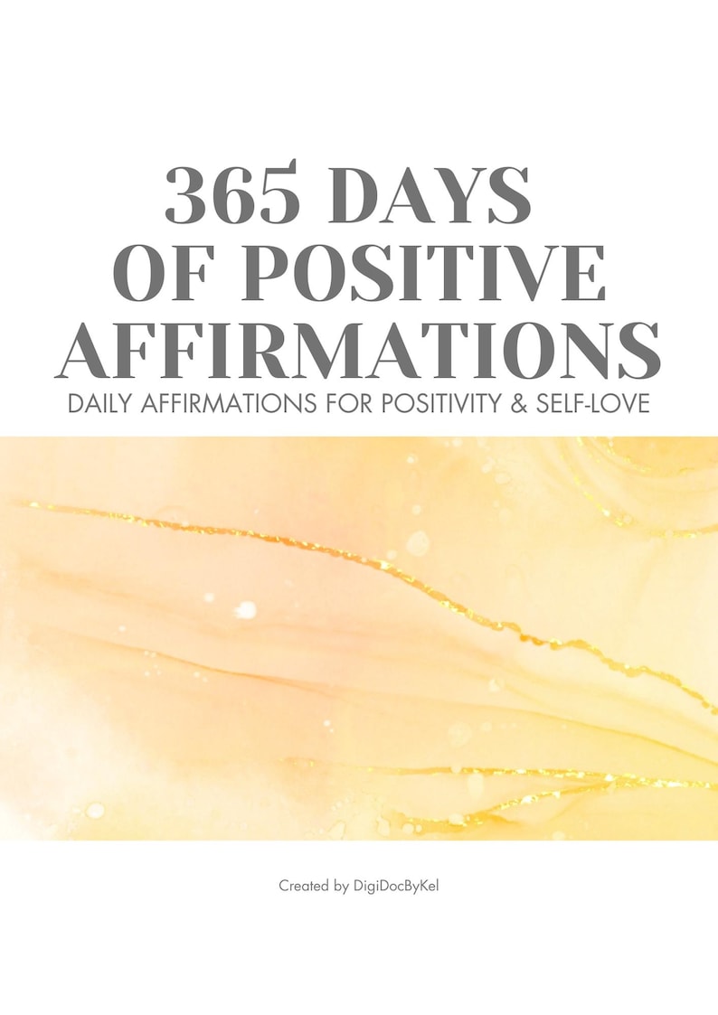 365 Days of Positive Affirmations - Etsy