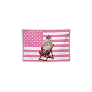 Custom Pink American Flag Tapestry, Personalized Pink Flag, Custom Flag ...