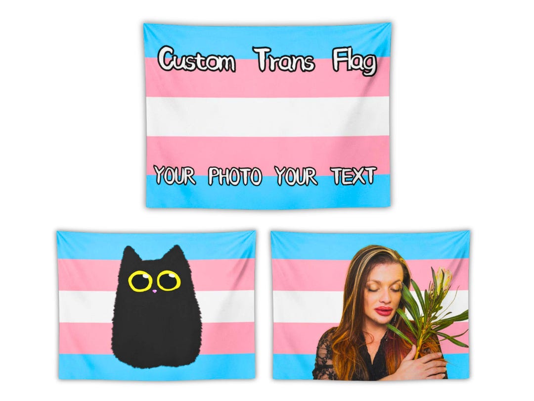 Personalized Transgender Pride Flag, Transgender Pride Flag, Custom ...
