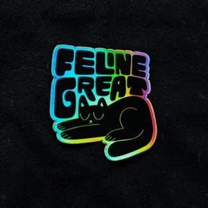 Holographic 2x2 Stickers - Etsy
