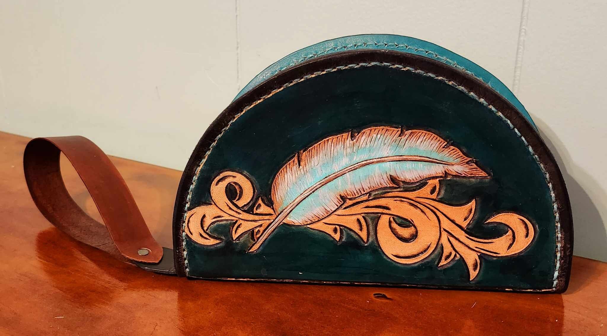 Custom Western Tooled Leather Taco Purse Ladies Gift You Pick Design ...