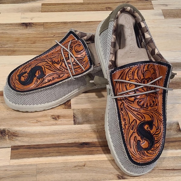 Leather Hey Dudes - Etsy