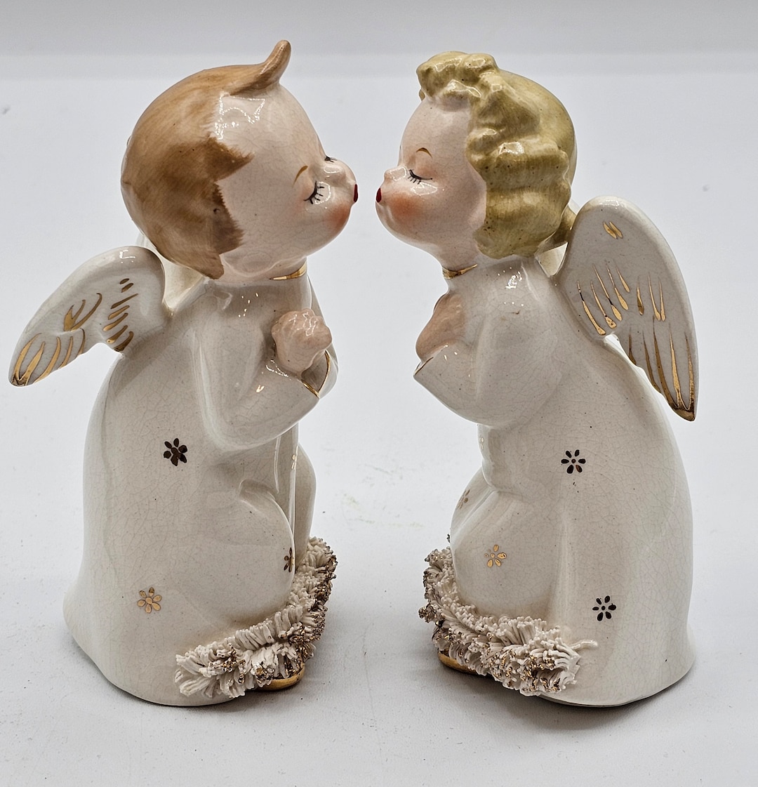 1950s Kissing Spaghetti Angels - Etsy