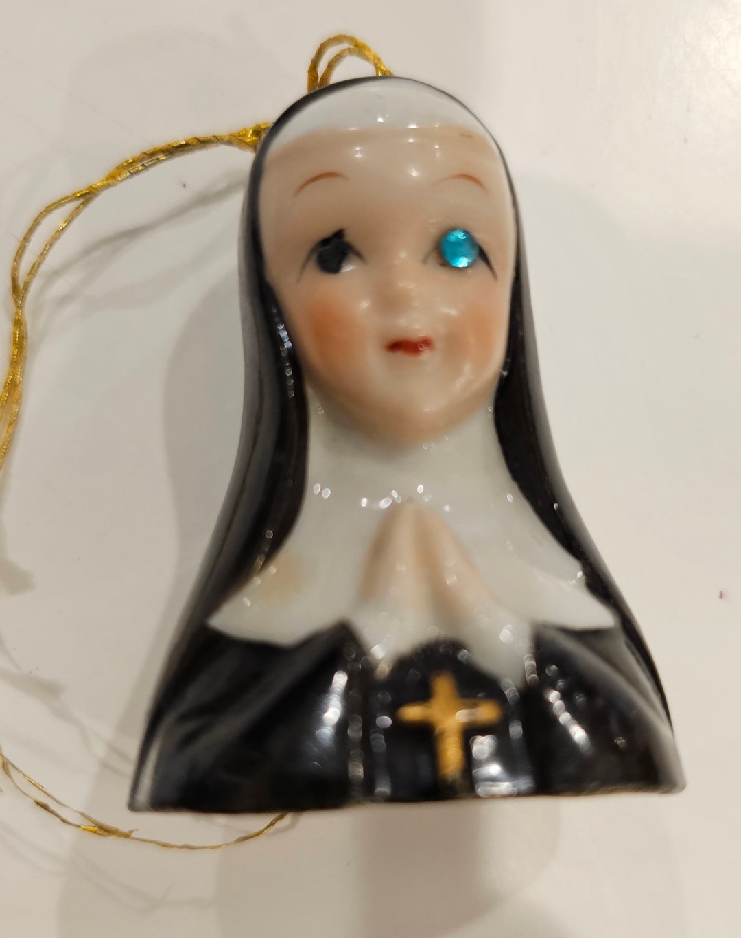 1950s Porcelain Nun Christmas Bell - Etsy