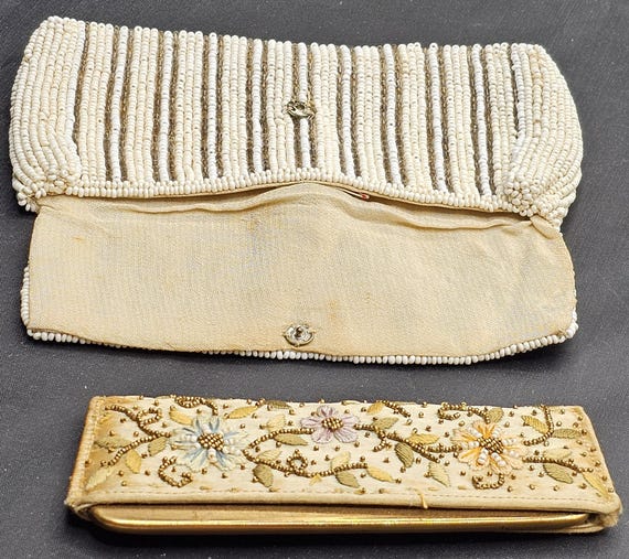 Antique French Beaded Finger Purse - Gem