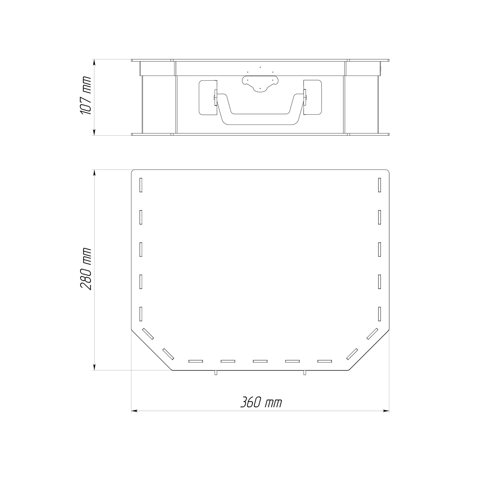 Wooden Box Suitcase Dxf File for Laser CNC SVG Plan Laser Cut File ...