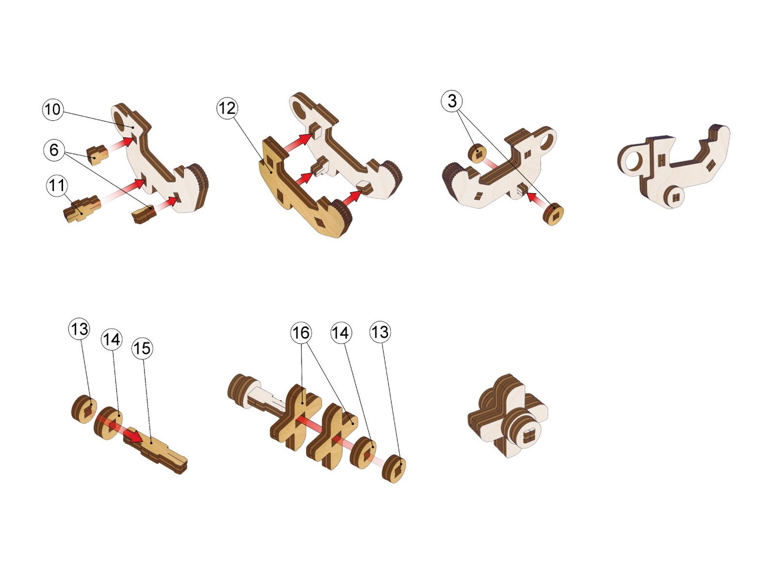 Rubber Gun Dxf file for Laser CNC SVG plan Laser Cut File Wooden Gun ...