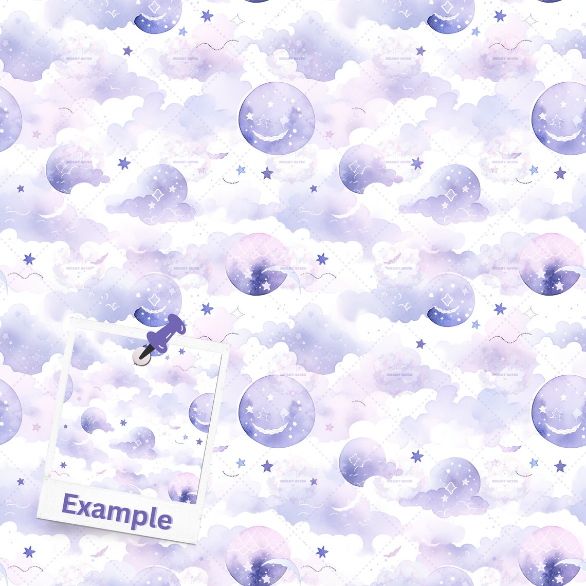 16 Watercolor Clouds Seamless Pattern - Scrapbook Papers - Digital ...