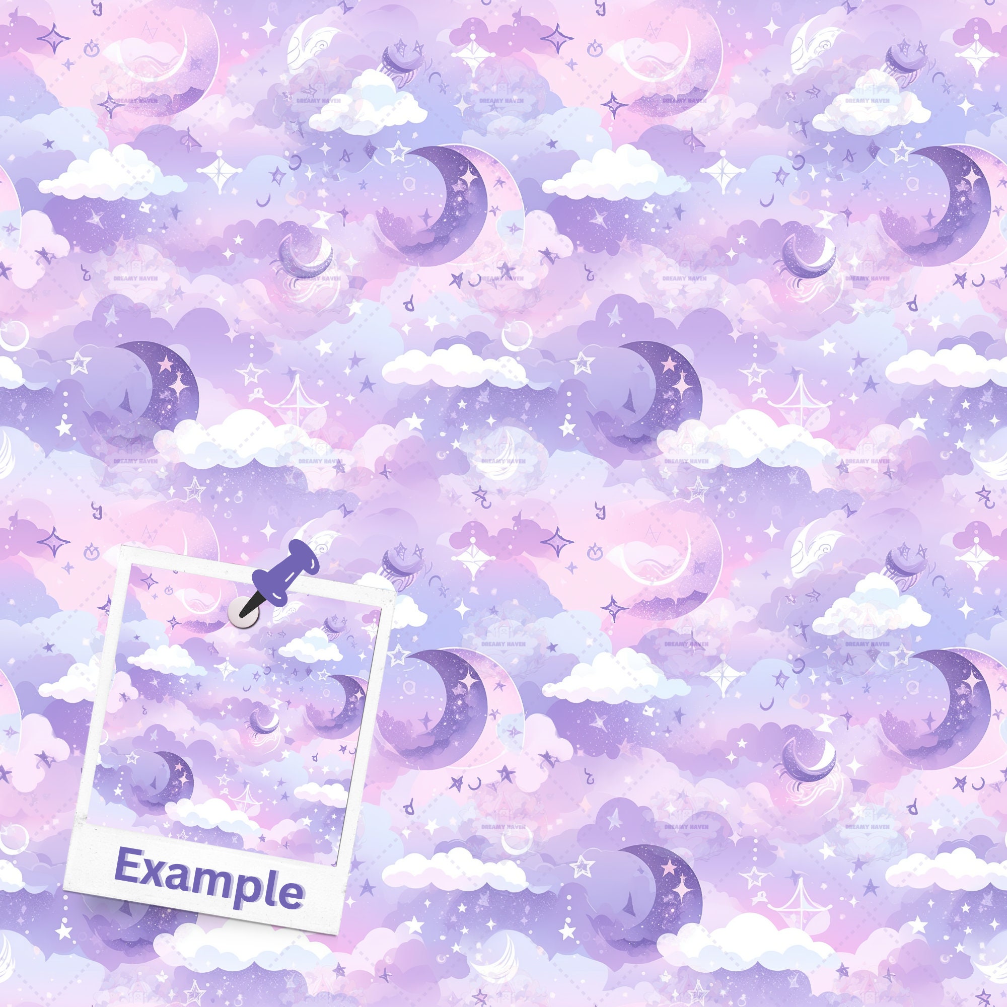 16 Watercolor Clouds Seamless Pattern - Scrapbook Papers - Digital ...
