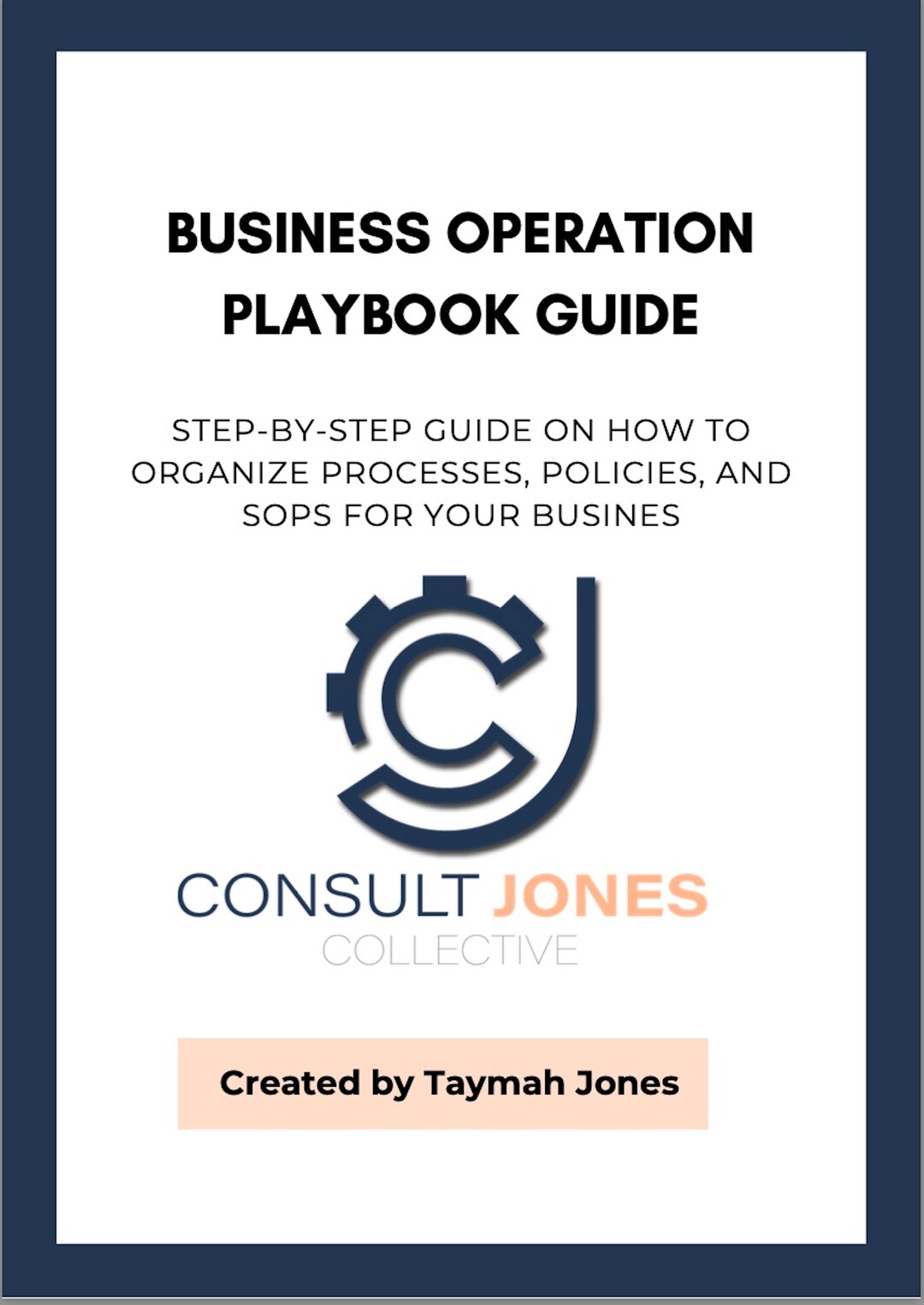 Business Operation Playbook Guide - Etsy