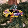 Personalized Custom Racing Flags Clear Acrylic Christmas Tree Ornament ...