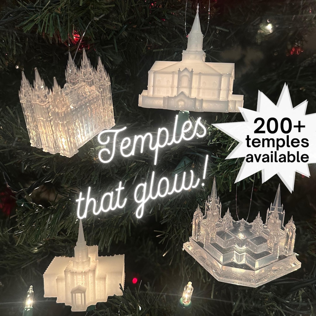 Resin Temple Christmas Ornament: LDS Religious Gift - Etsy