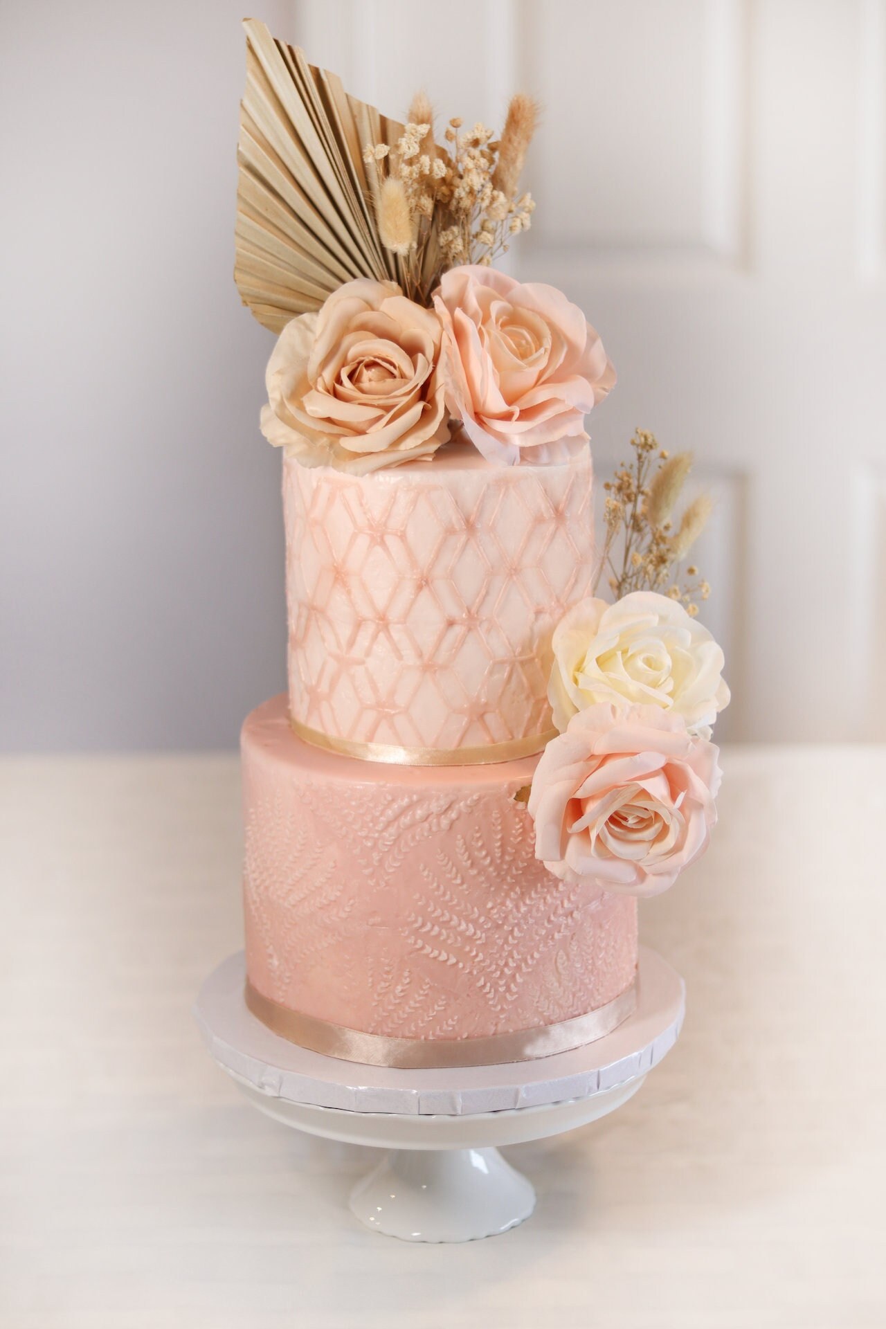 Faux Wedding Cake, 2 Tier Wedding Cake, Fake Cake, Photo Prop Wedding ...