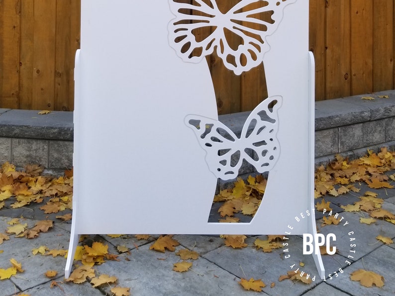 Birthday Backdrop, Freestanding Butterfly, Party Decorations, Event ...