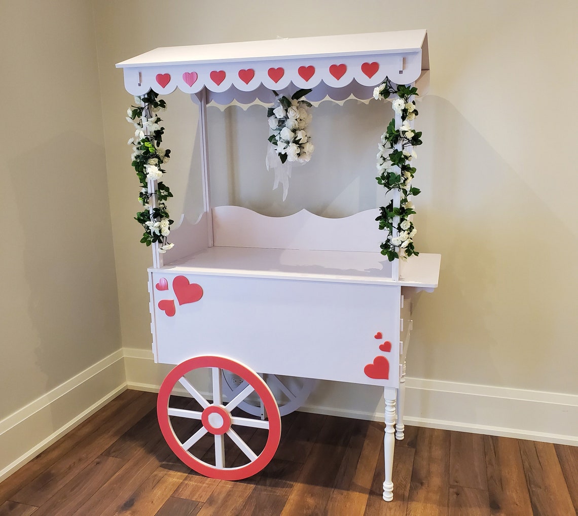 Candy Cart, Her Birthday, Pink Candy Cart, Dessert Bar & Event Decor ...