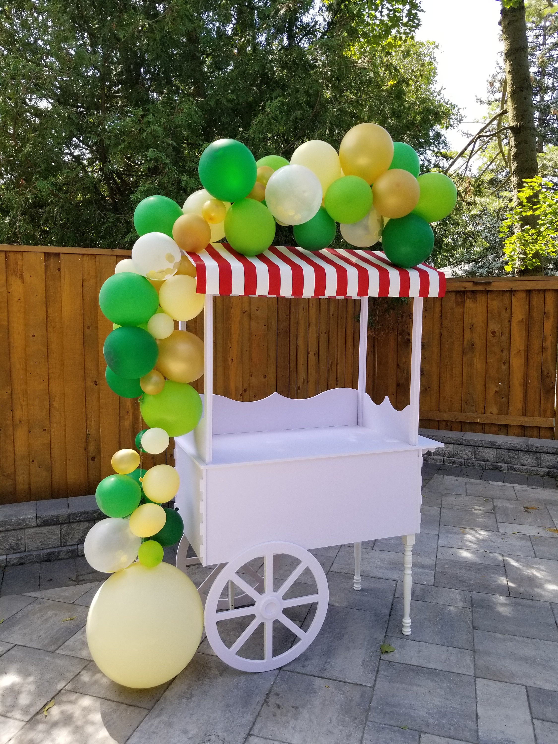 Candy Cart Red Carnival Style Birthday Decorations Dessert - Etsy