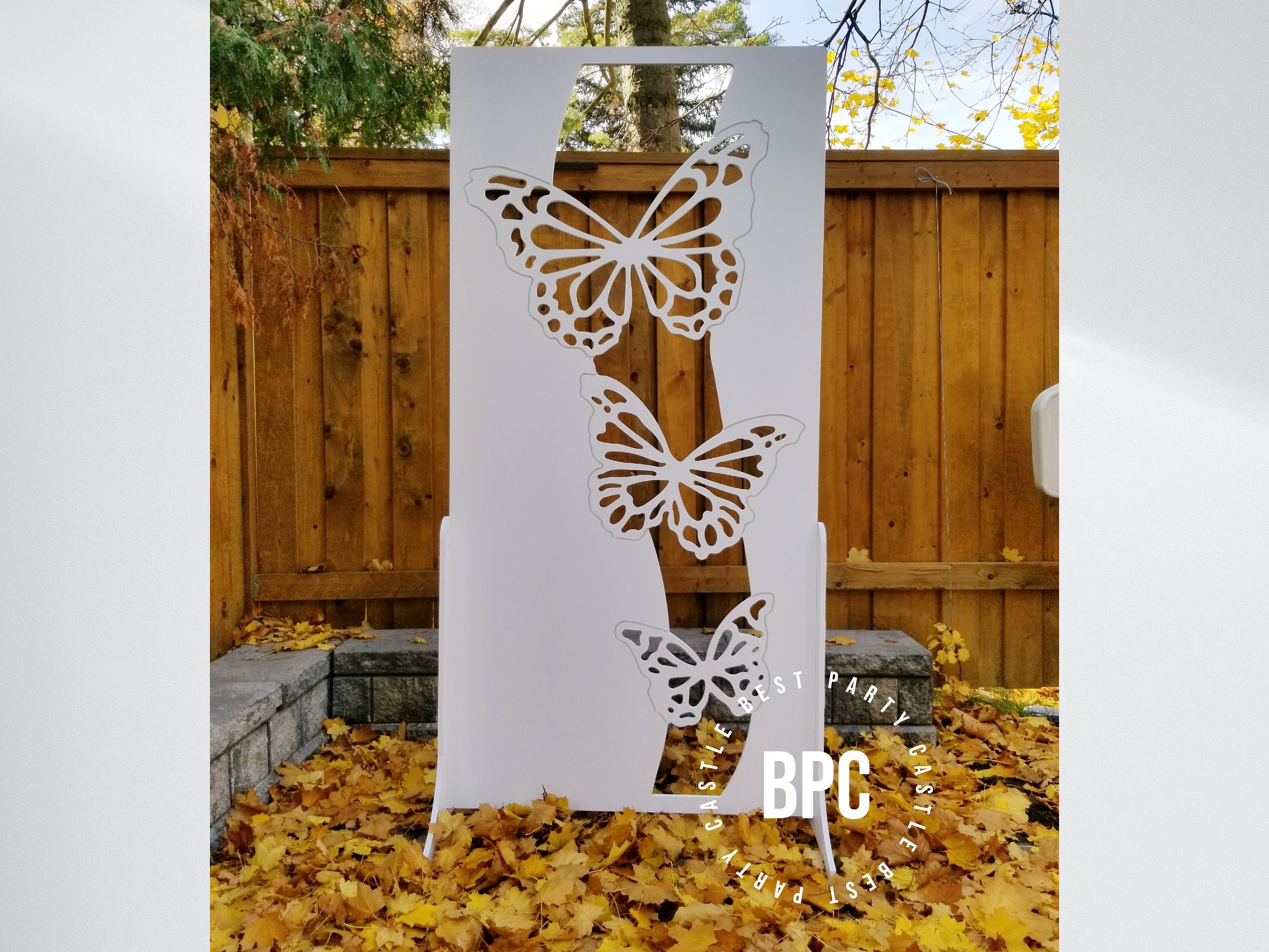 Birthday Backdrop, Freestanding Butterfly, Party Decorations, Event ...