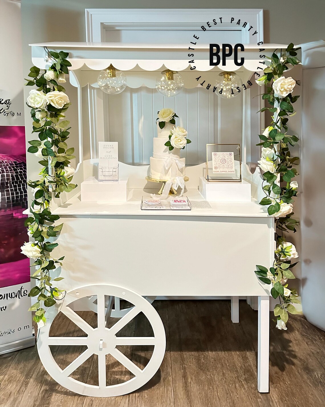 Candy Cart, Sweet Cart for Weddings, Birthdays, Parties, Cake and Drink ...
