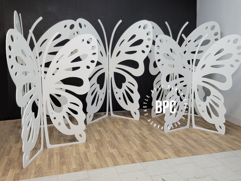 Butterfly Backdrop, Foldable Butterfly, Freestanding, Party Decorations ...