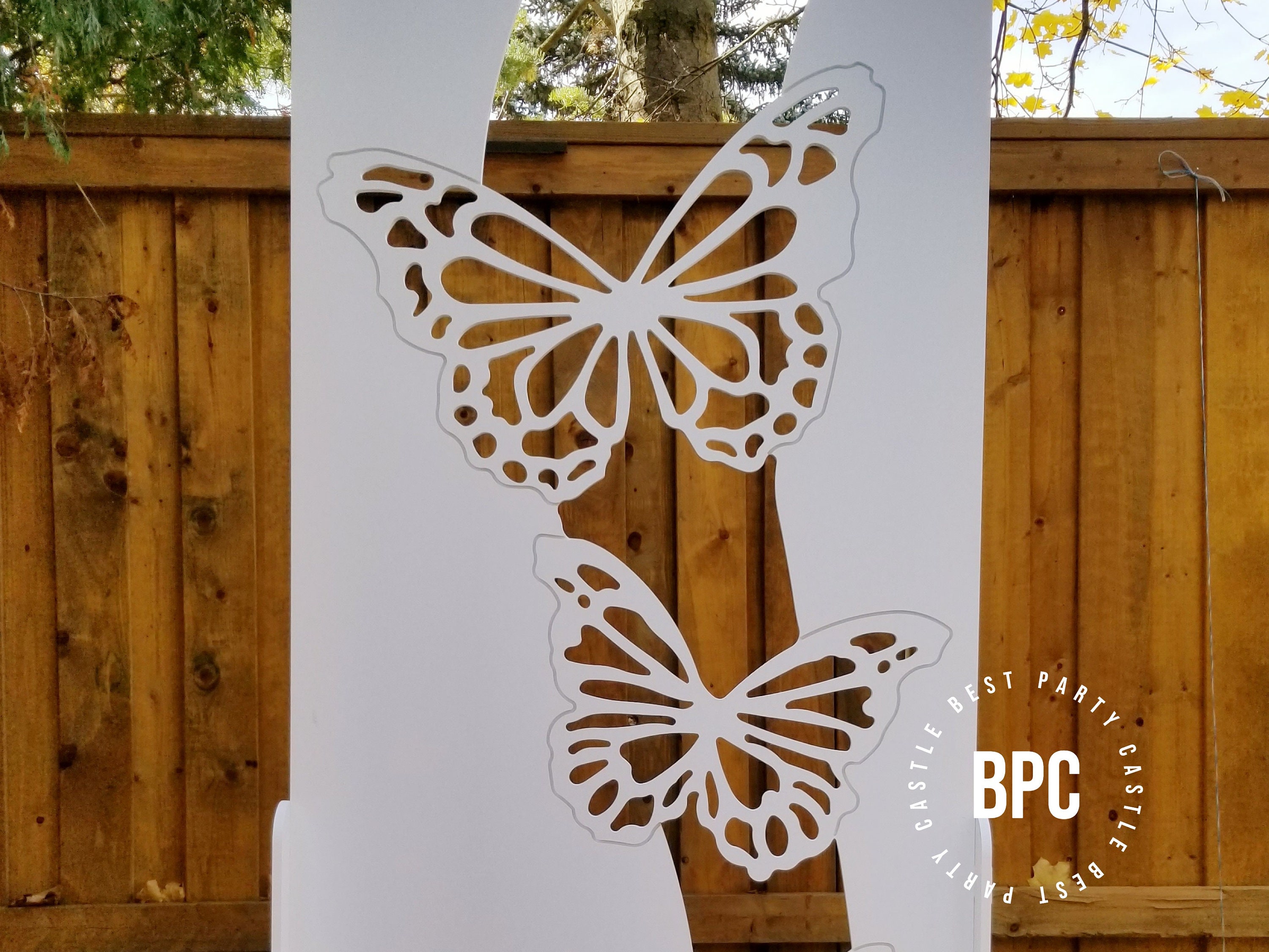 Birthday Backdrop, Freestanding Butterfly, Party Decorations, Event ...
