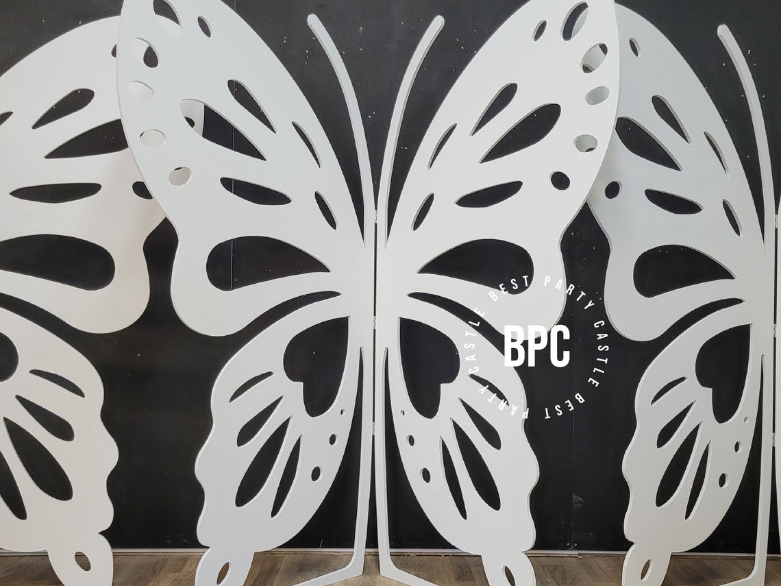 Butterfly Backdrop, Foldable Butterfly, Freestanding Wall, Party ...