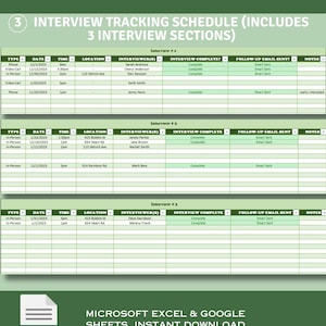 Ultimate Job Application Tracker for Excel and Google Sheets, Job ...