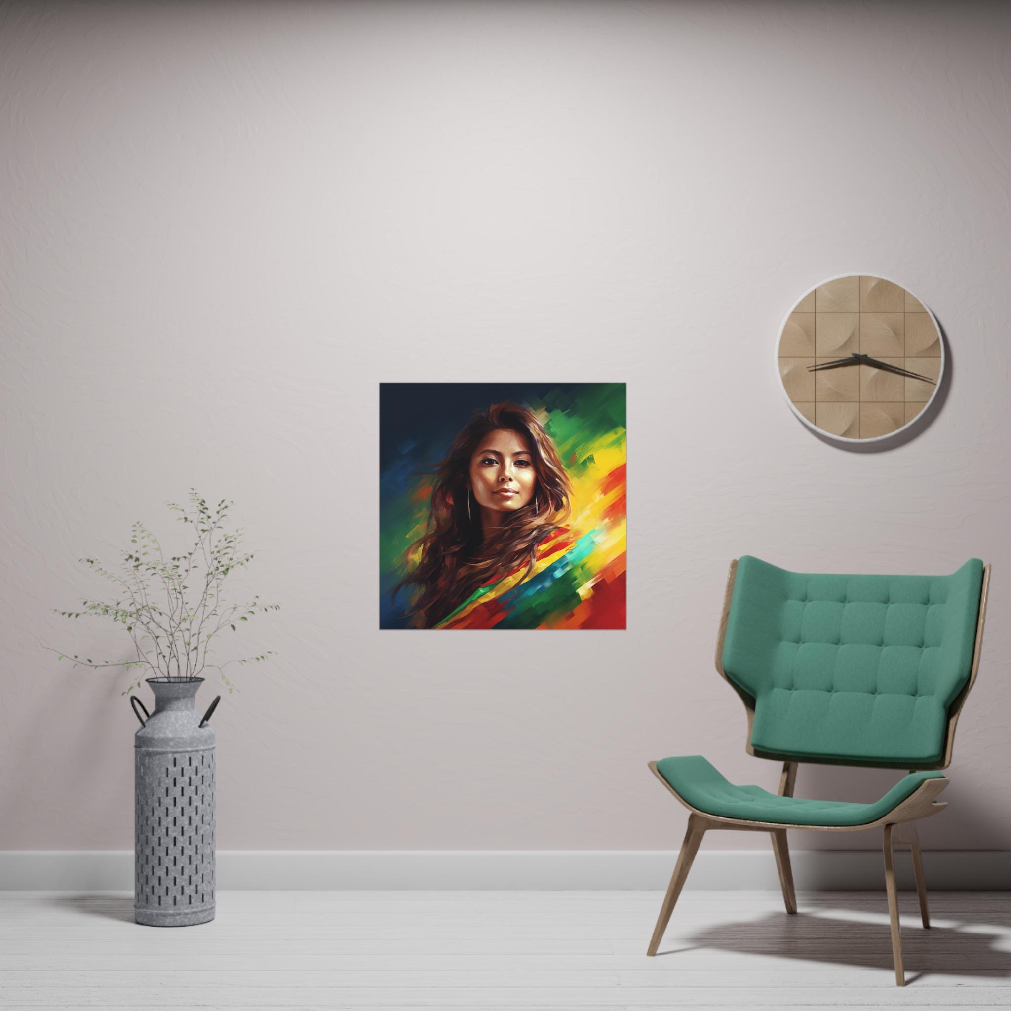 Bolivian Woman Poster, South American Art Print, Bolivia Independence ...