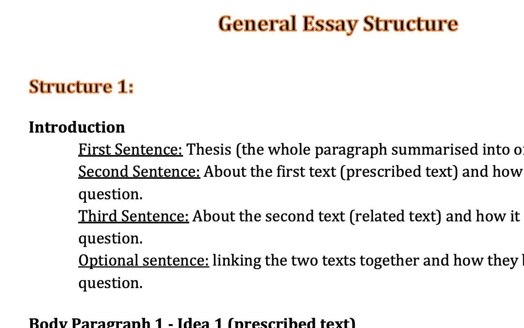 English Essay Writing Guide - Etsy