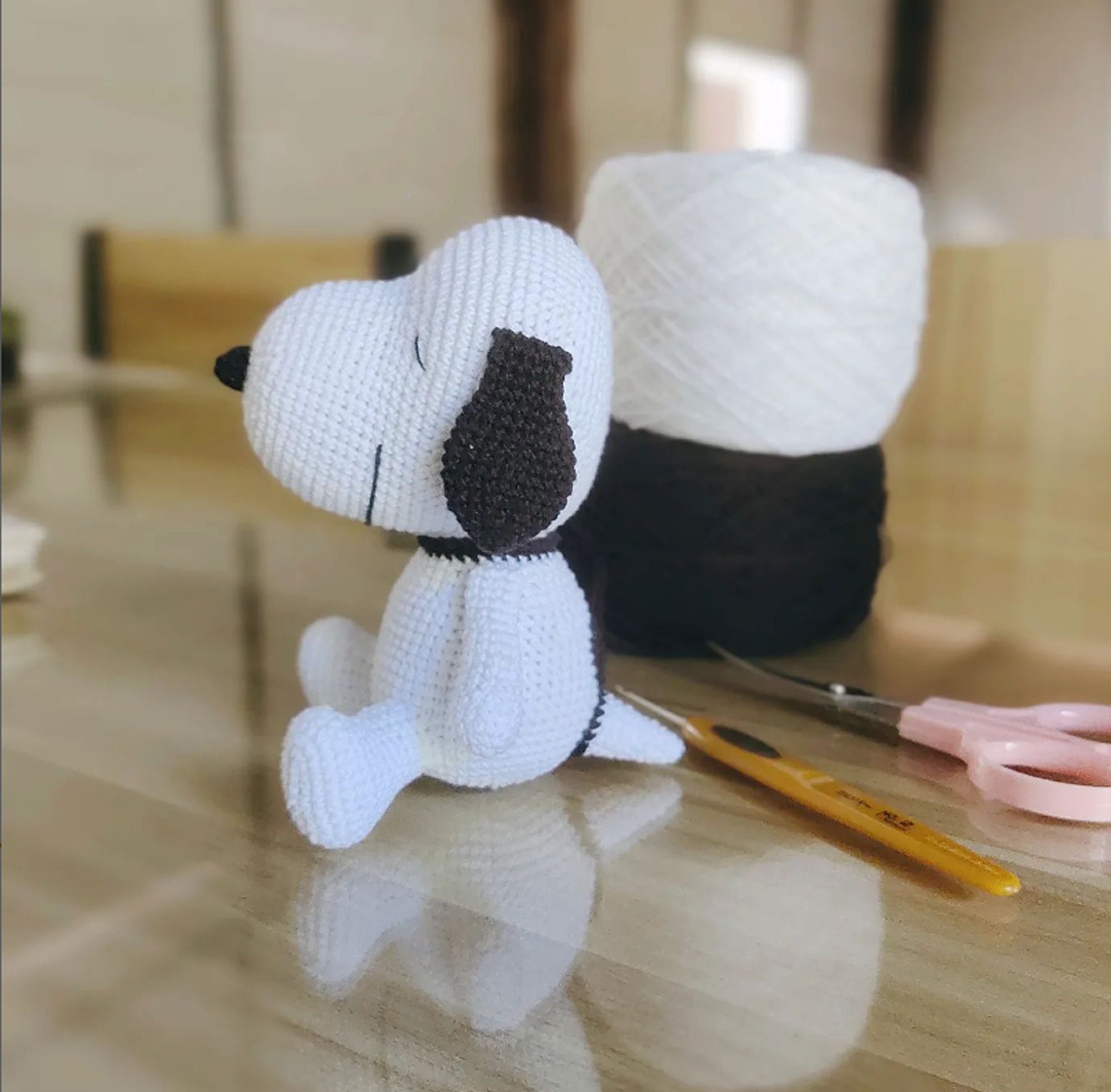 Snoopy Dog Crochet Pattern PDF, Snoopy Amigurumi, Cute Snoopy Crochet ...