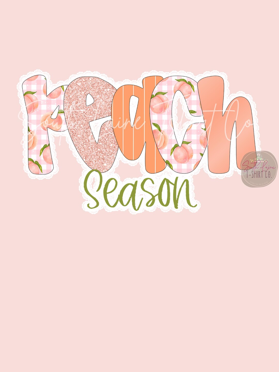 Peach Season With Lace Detailing PNG | Girly | Preppy | Lace - Etsy